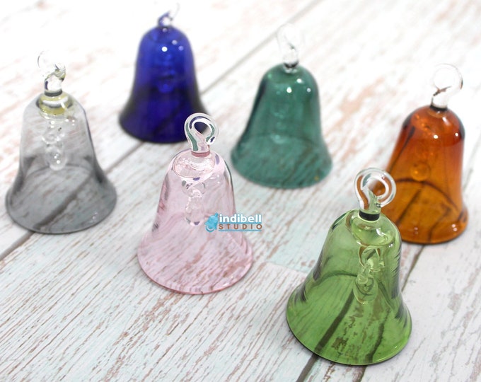 Vintage Tiered Glass Bell Ornament Scallop Edged Graduated 3 Tier ...
