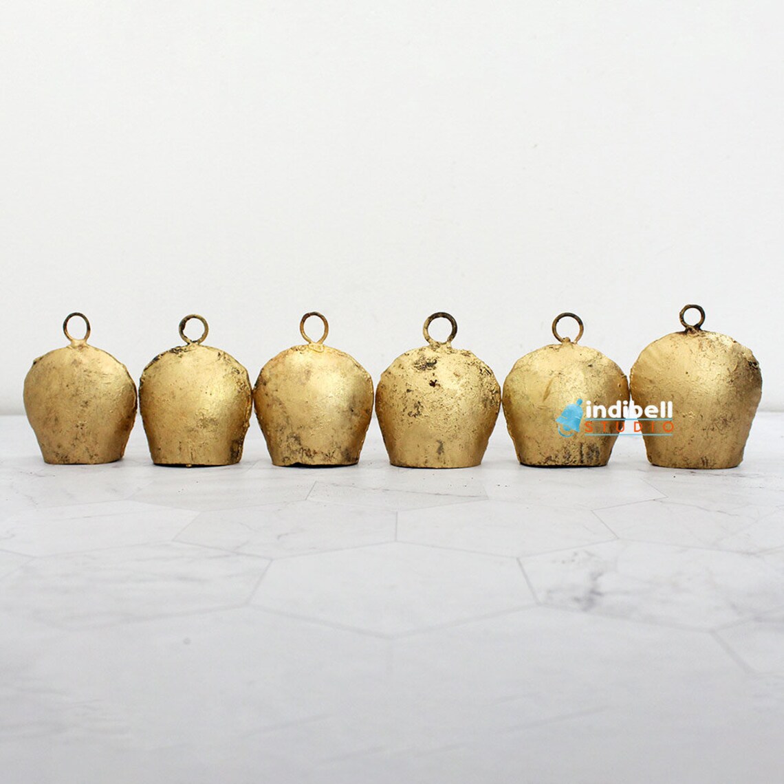 Metallic Rustic Semi Circle Cow Bells Golden Pack of 8 - Etsy
