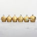 Metallic Rustic Semi Circle Cow Bells Golden Pack of 8 3 Inch Rustic ...