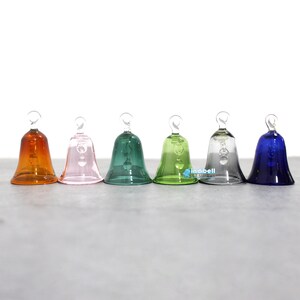 12 Glass Bells Ornaments Wind Chimes Clear Bell 2 Inch Hand Blown ...
