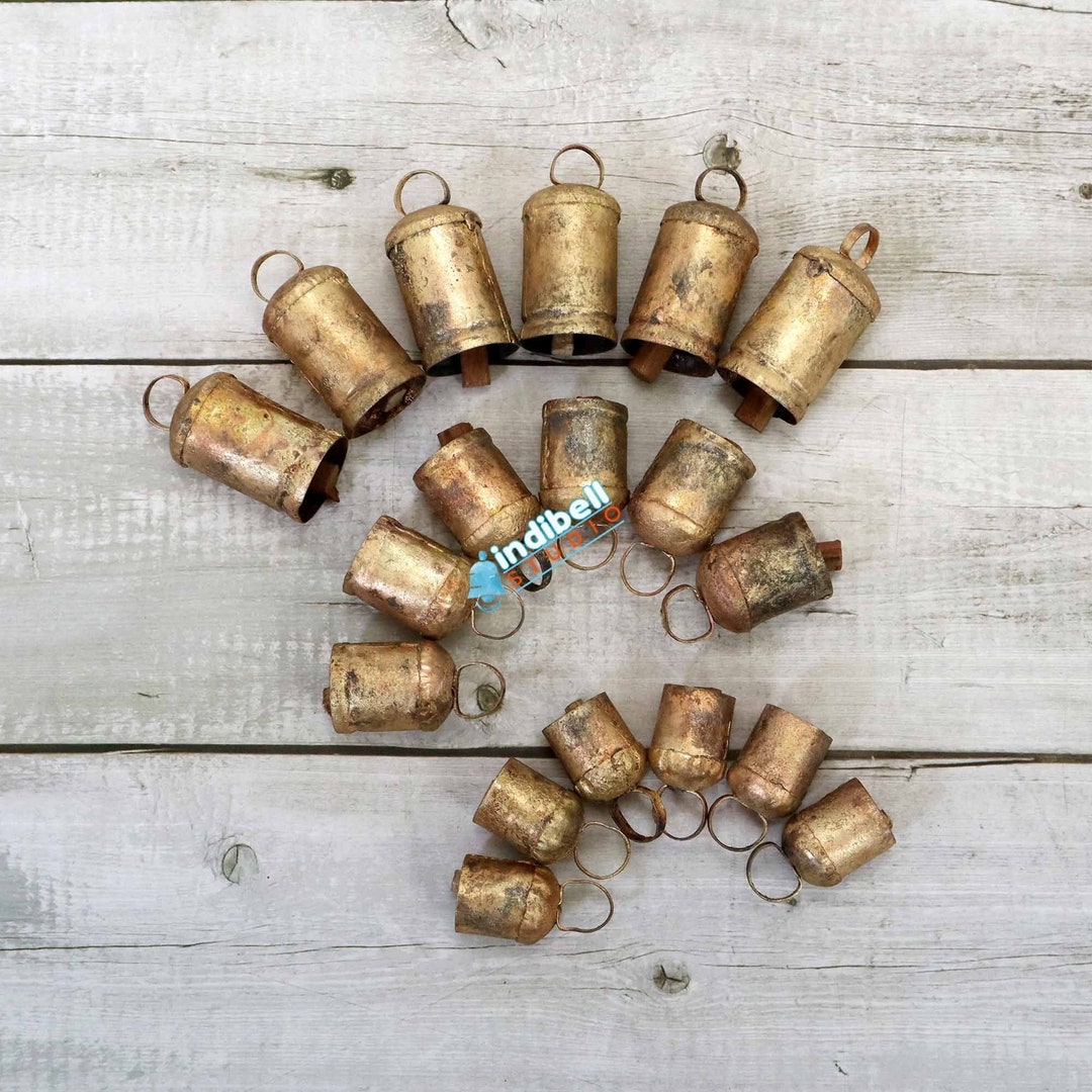 Rounded Top Rustic Rusty Bells for Christmas Holiday Decor Garland Wind ...