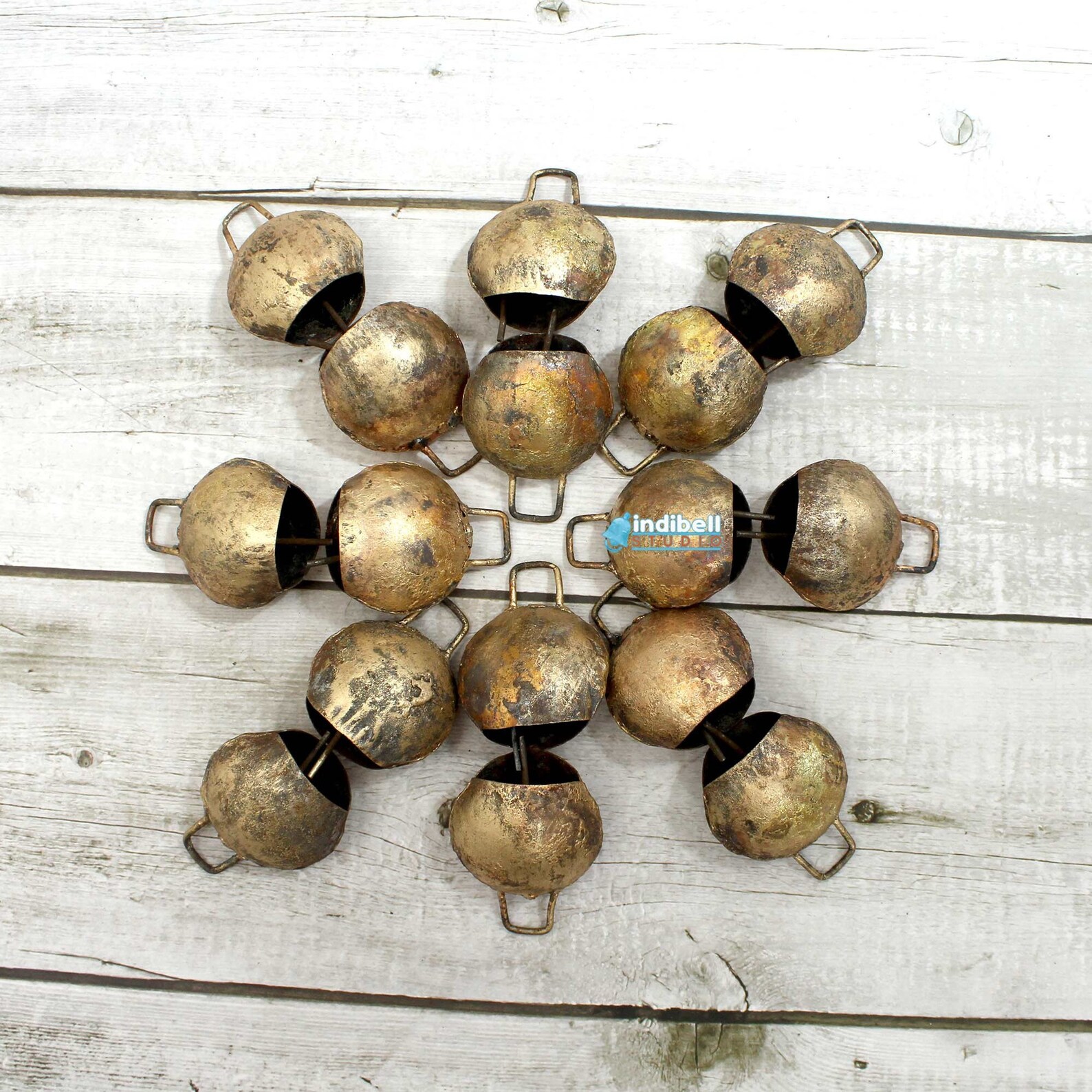 Mini Round Rustic Bells DIY Wind Chimes Door Hanger Garden - Etsy