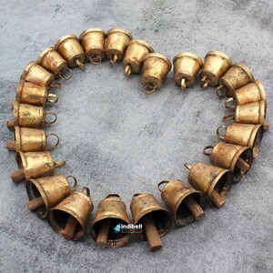 15 Pcs Metallic Rustic Golden Bells, 2 Inch, Bucket Tub Rustic Vintage ...