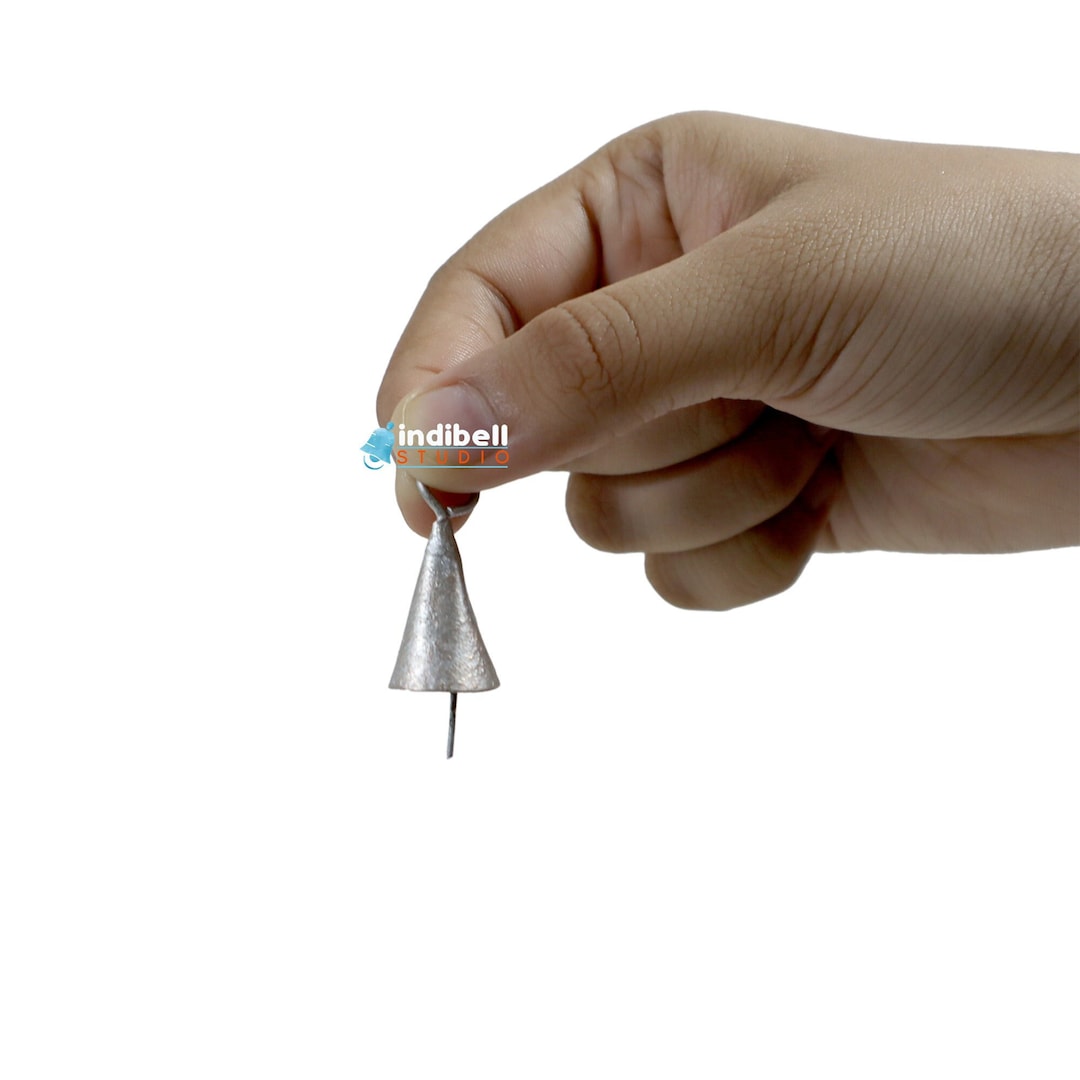 Micro Mini Tiny Brass Cowbells Silver Gold Rustic Bronze Small Cone Bell, Holiday Crafts Vintage ...