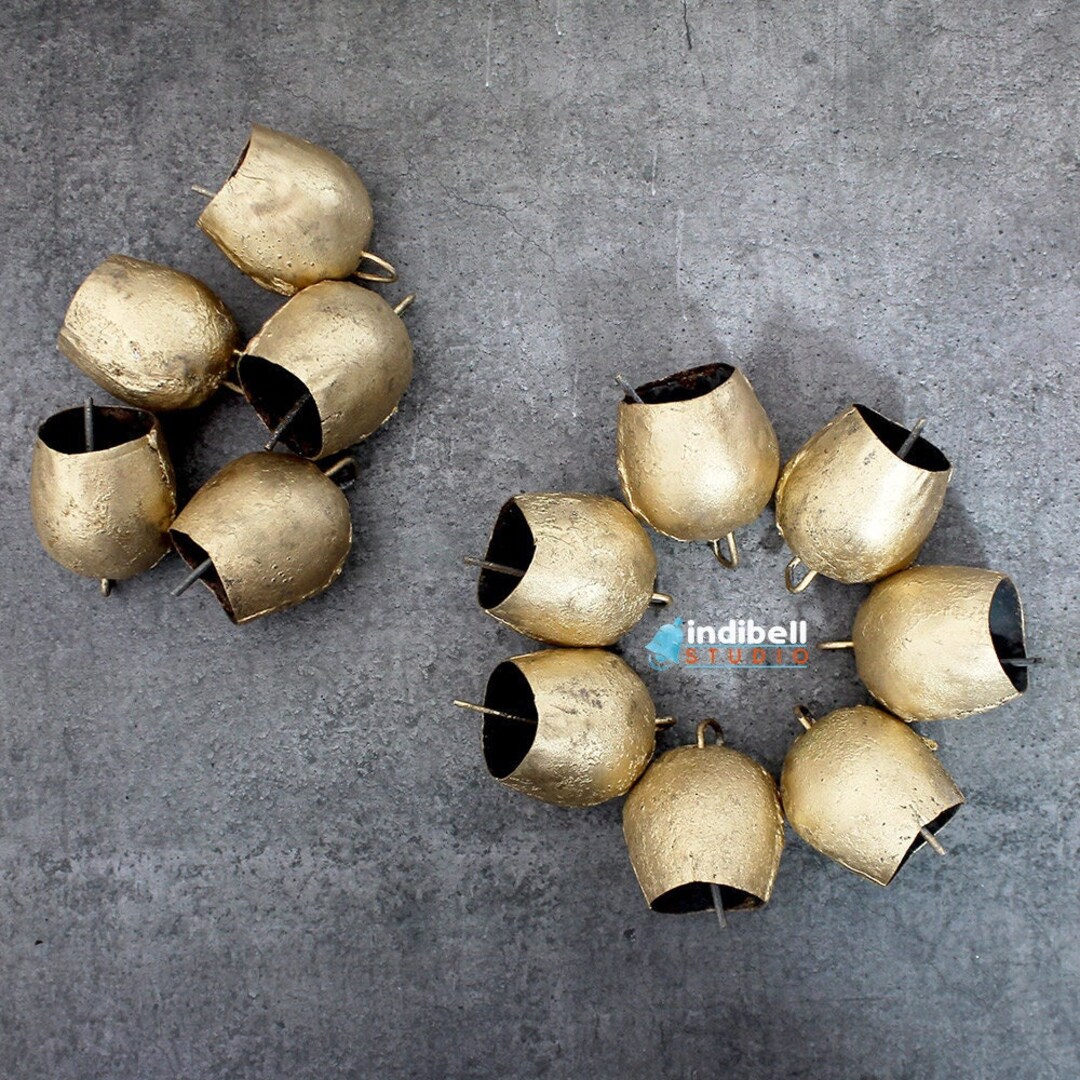 12 Metal Large Round Mongolian Craft Bells Cow Bell 2 Inch - Etsy