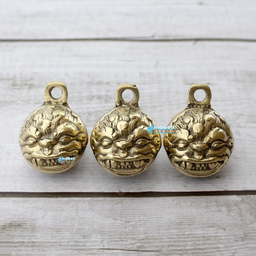 Guardian Gremlin Witch Sleigh Bells Solid Brass, Devil Demon Design ...