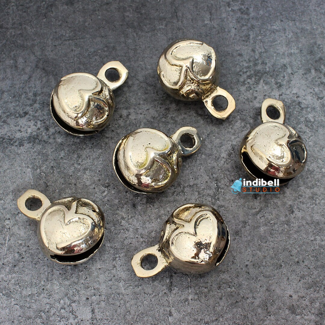 6 Om Symbol Brass Temple Sleigh Bells, 2 Inch Religious Spiritual ...