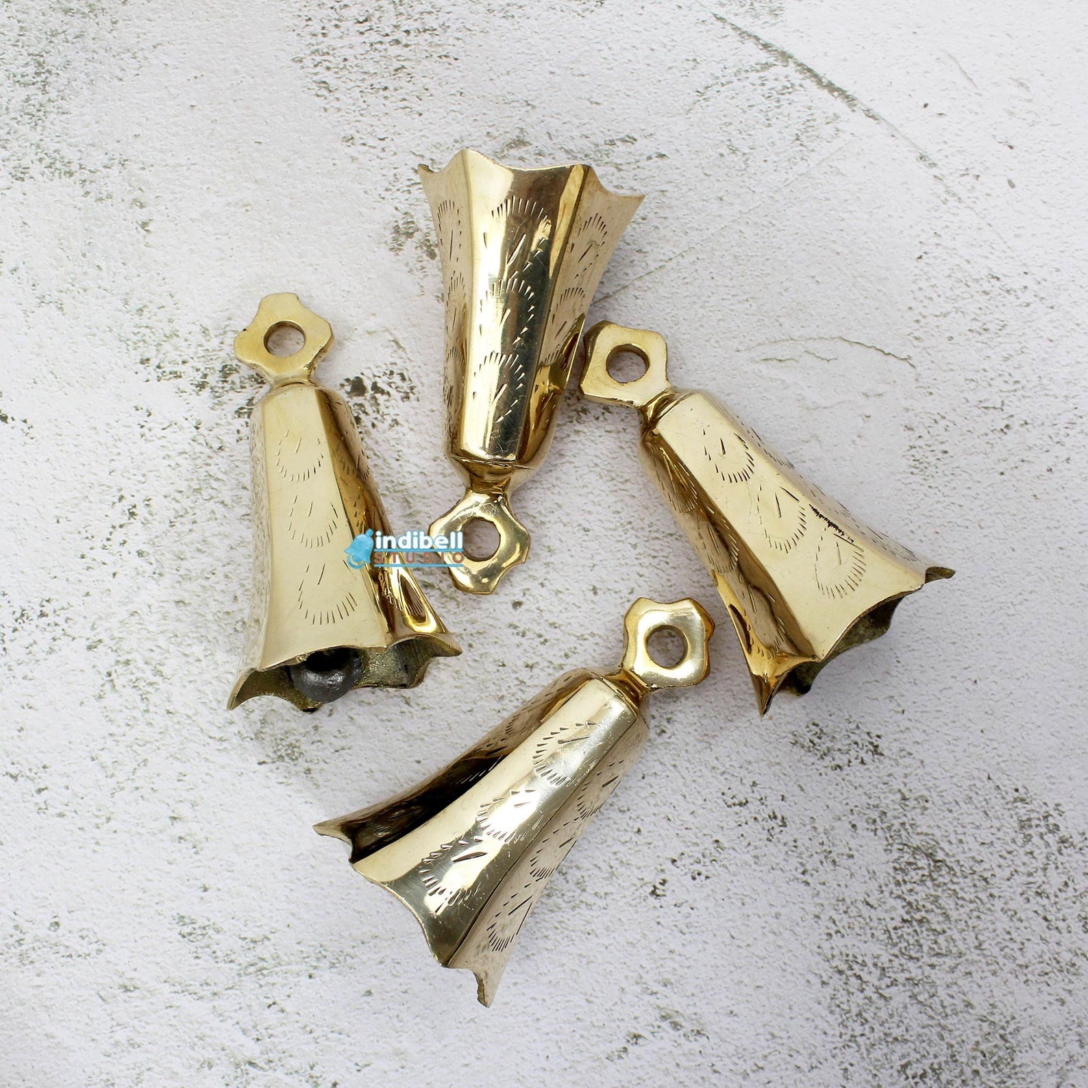 Brass Golden Vintage Altar Temple Bells Decor Hexagonal Shape - Etsy