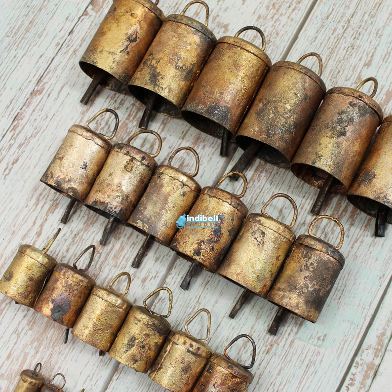 MIX Rustic Iron Tin Decor Craft Bells for Christmas Wreath - Etsy