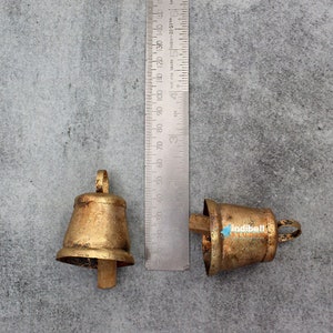 15 Pcs Metallic Rustic Golden Bells, 2 Inch, Bucket Tub Rustic Vintage ...