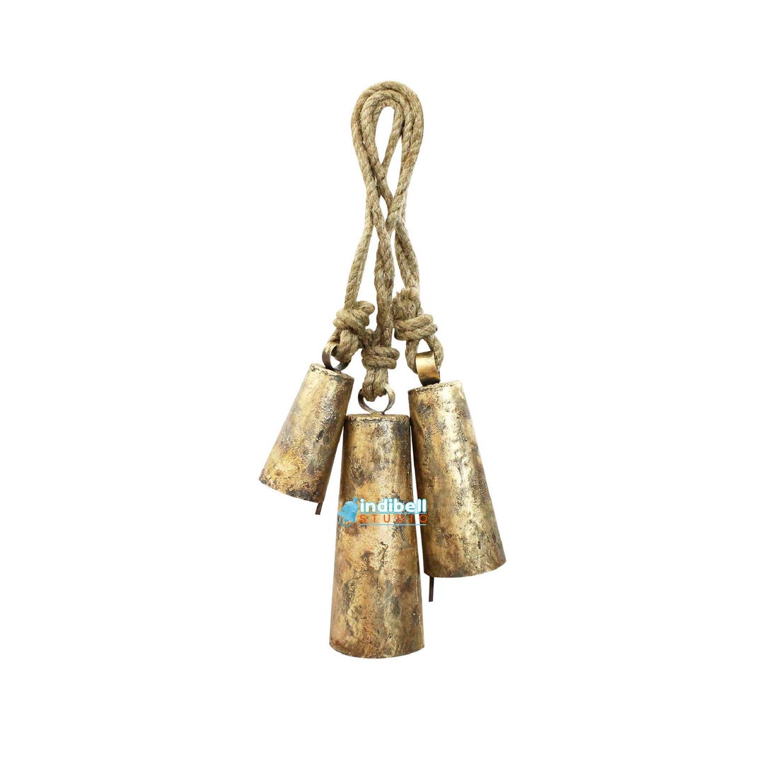 Large Rustic Bells Front Door Porch Patio Decor, Cottagecore Christmas ...