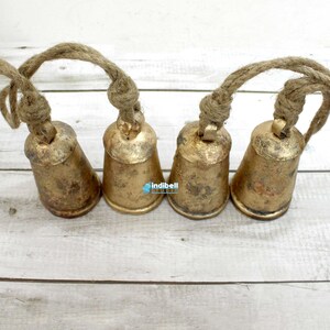 3 Large Rustic Farmhouse Tub Cow Bells, 5 Inch Iron Metal Handmade ...