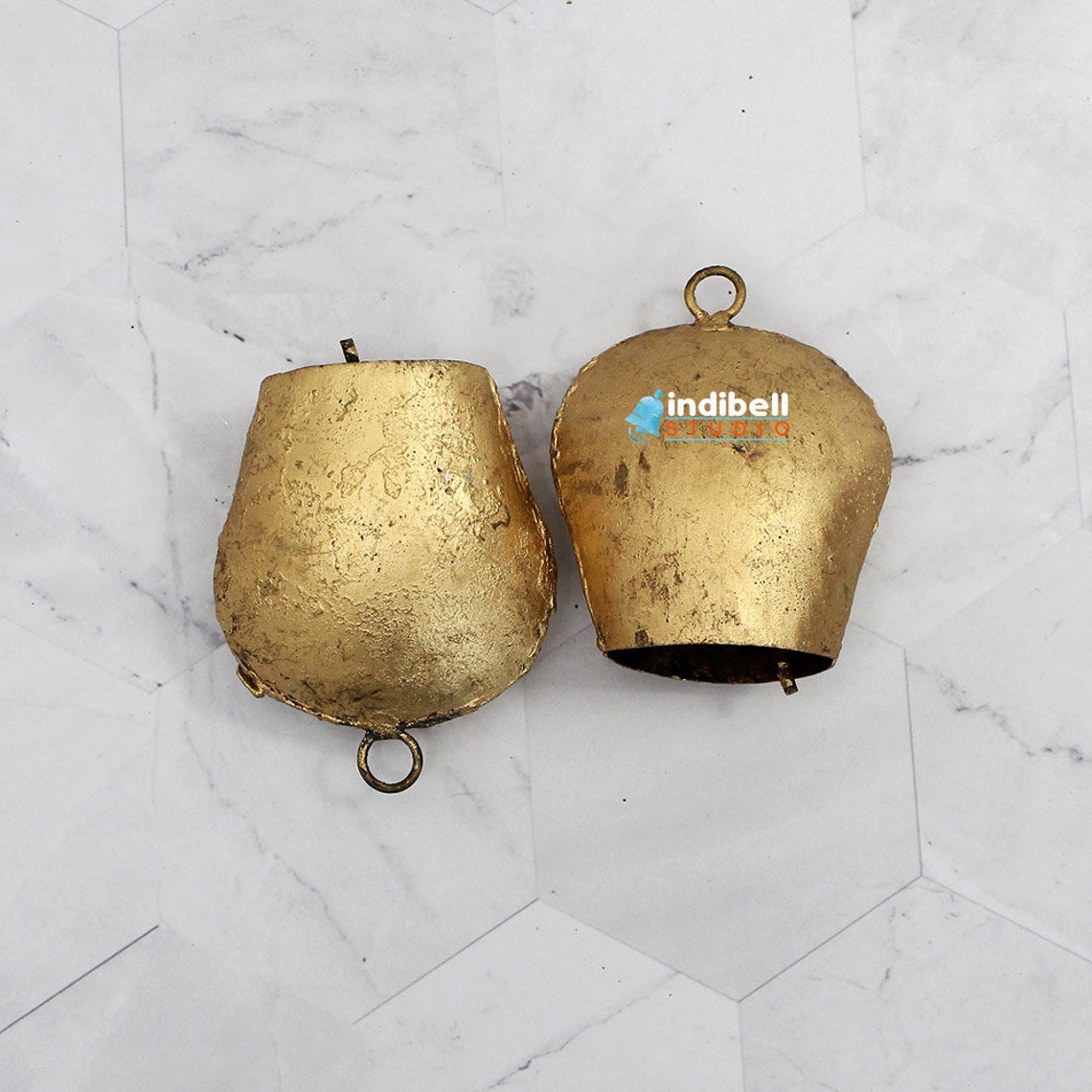 Metallic Rustic Semi Circle Cow Bells Golden Pack of 8 - Etsy