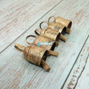 Rounded Top Rustic Rusty Bells for Christmas Holiday Decor Garland Wind ...