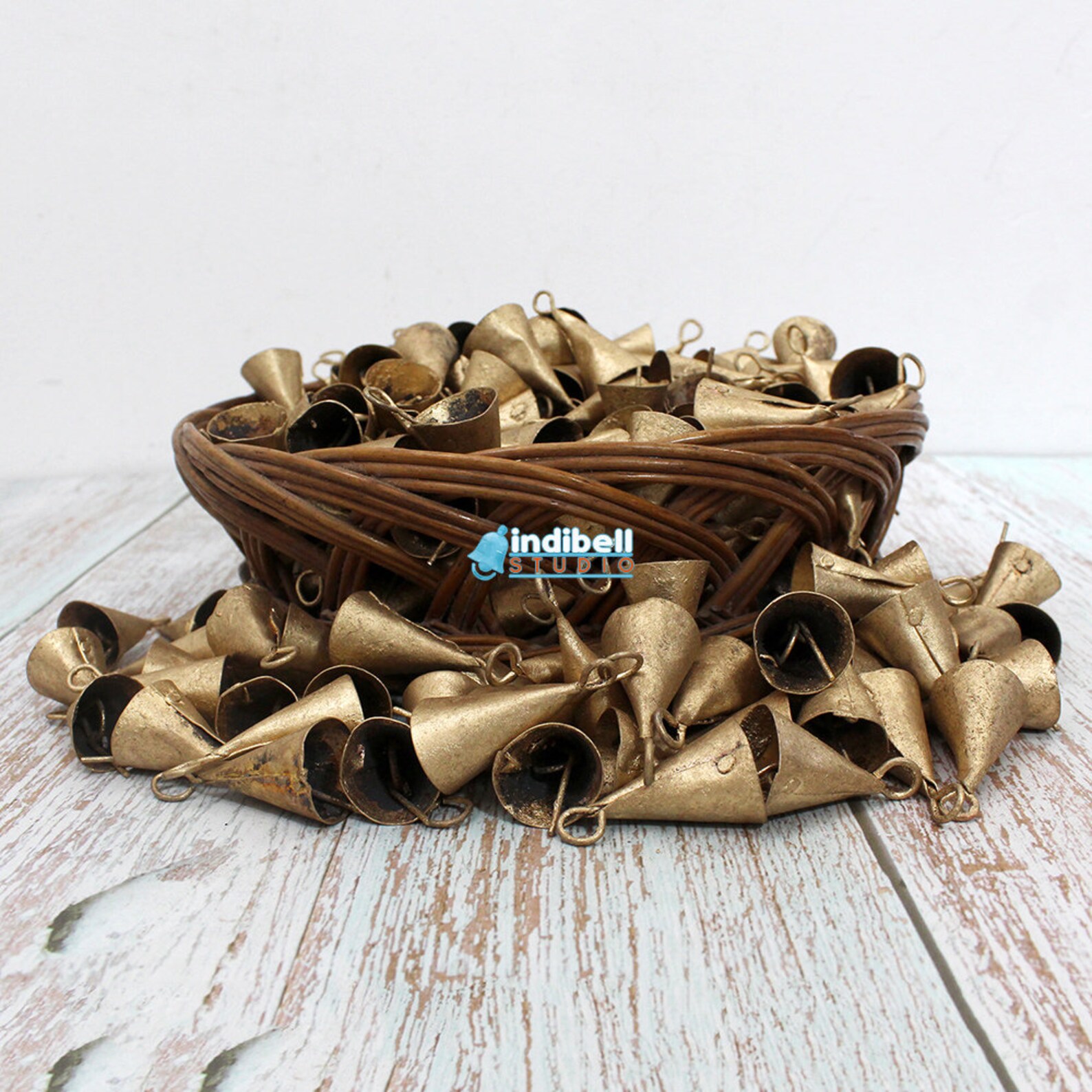 120 PC Golden Rustic Tin Cow Bells of 1.75 Vintage Style - Etsy