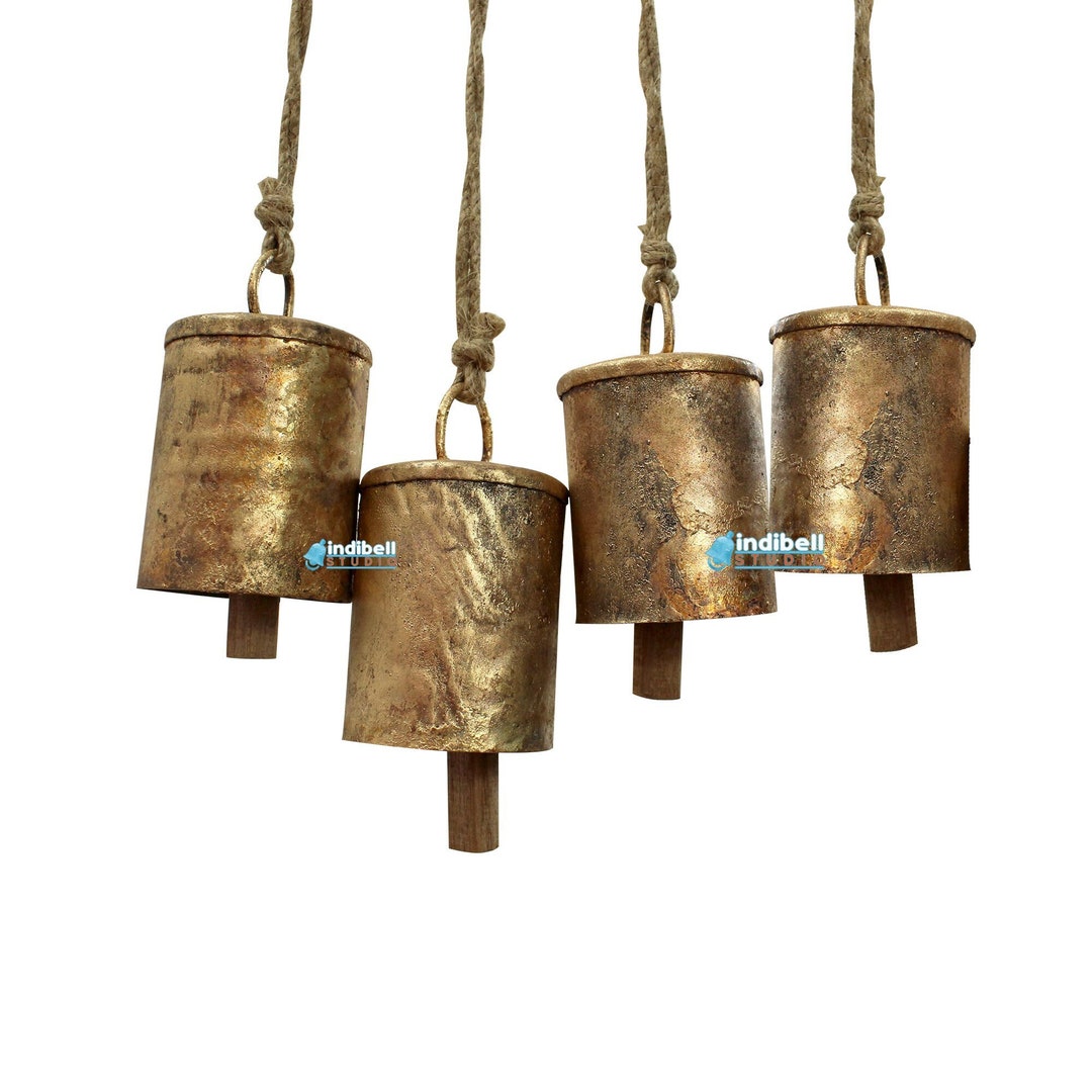 Flat Top Patio Decor Earth Bells, Garden Decoration Rustic Wind Chimes ...