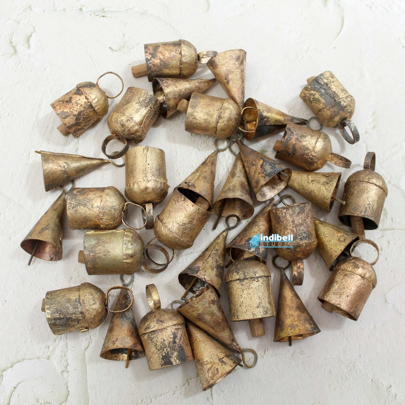 30 WEDDING MIX Assorted Rustic Cow Bells, Shabby Chic Christmas ...
