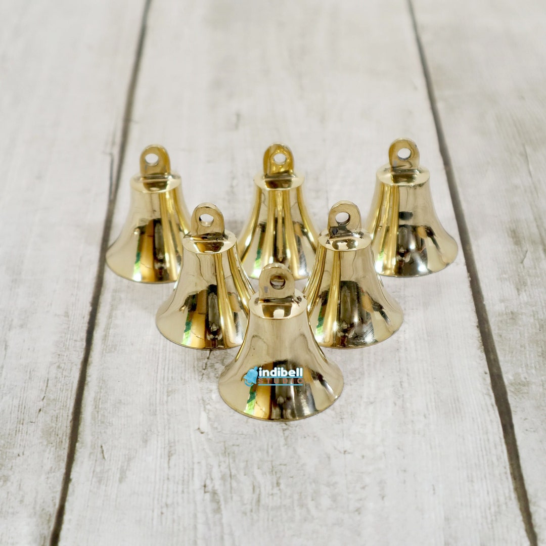 Flared Brass Bells for Wind Chimes Garland String Making, Christmas ...