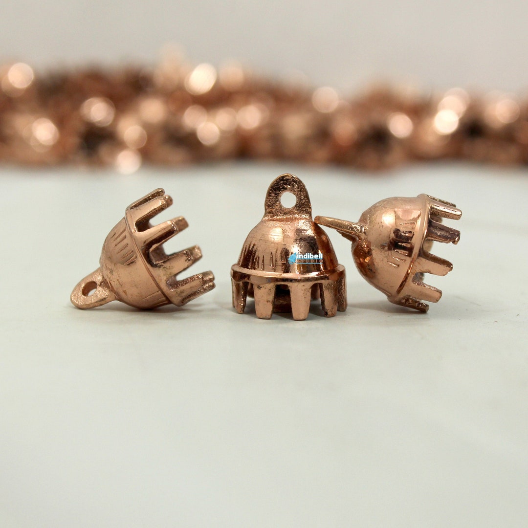 25 Brass Elephant Claw Bells Windchimes, Antique Style Copper Tibetan ...