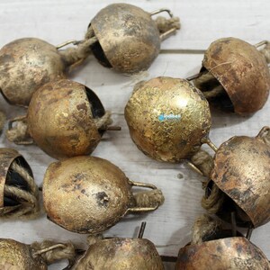 15 Rustic Farmhouse Fireplace Decor Bells, Mini Moon Wreath Garland ...