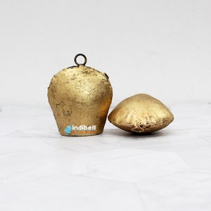Metallic Rustic Semi Circle Cow Bells Golden Pack of 8 3 Inch Rustic ...