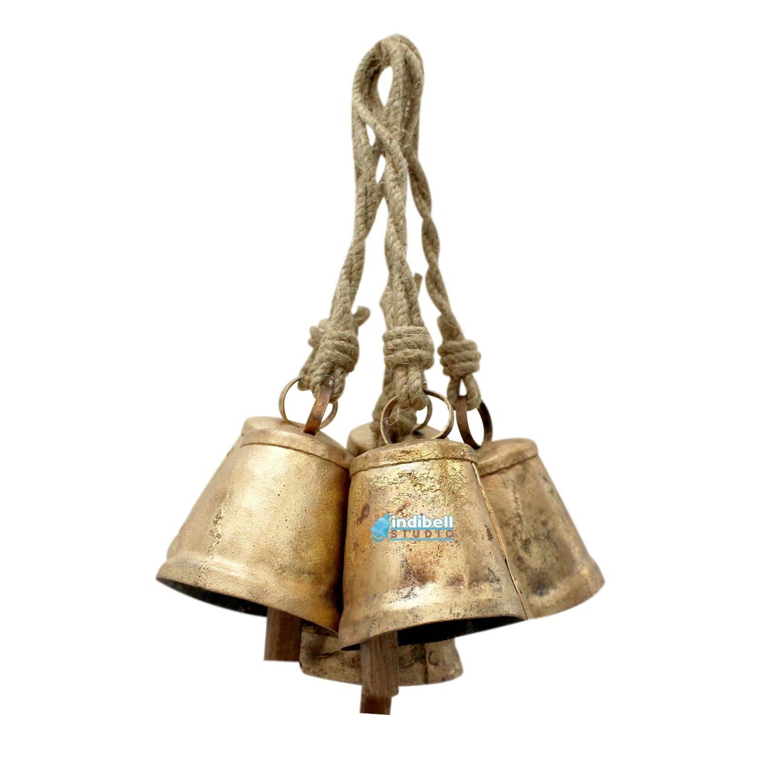 8 Rustic Crafts Decorative Bells and Chimes, 3 Inch, Vintage Antique ...