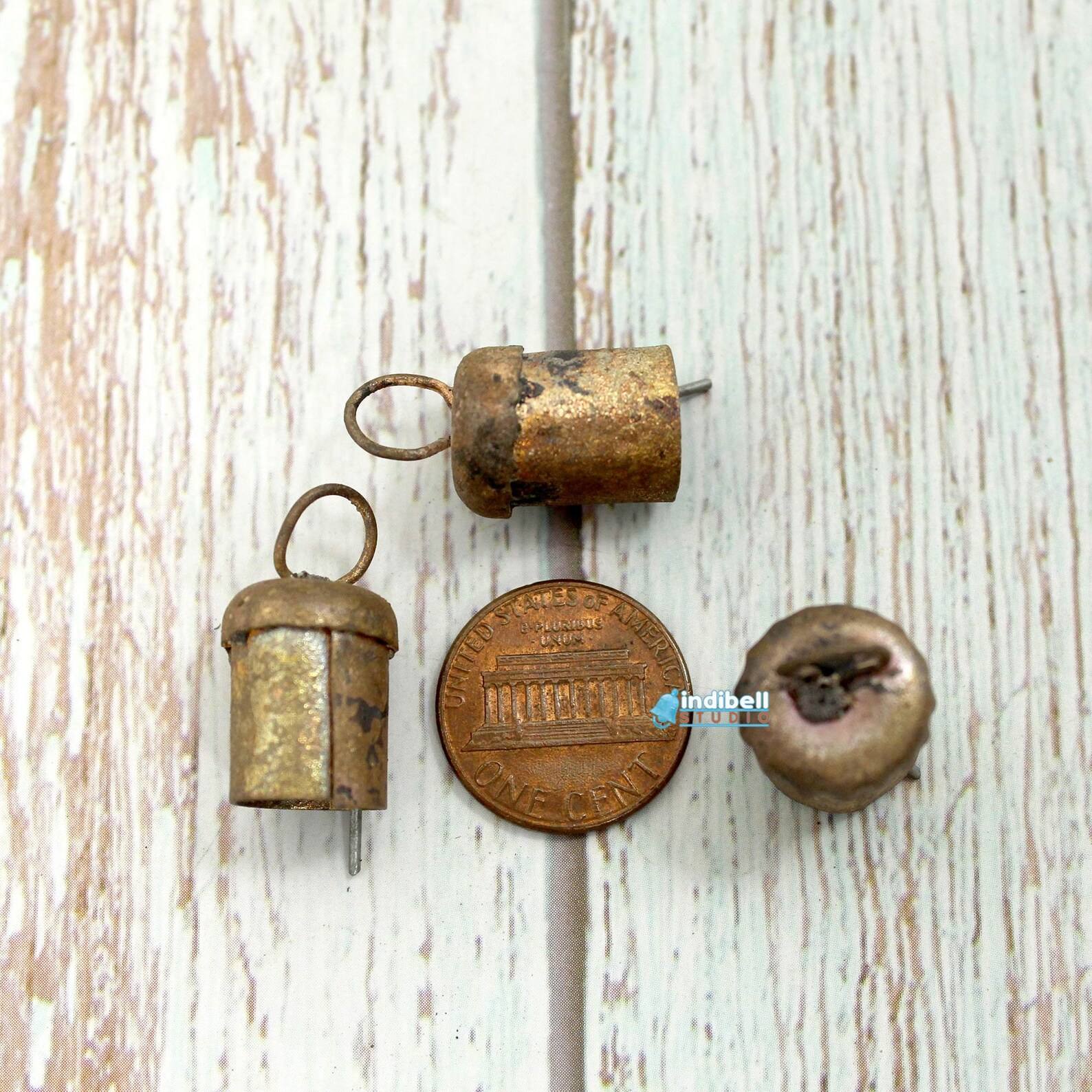 50 Small Mini RUSTIC COW Bells Wind Chimes Garden Bells, Tiny Cone ...