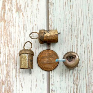 50 TINY RUSTIC COWBELLS, Garden Windchimes Bells, 0.75 Inch, Micro Mini ...