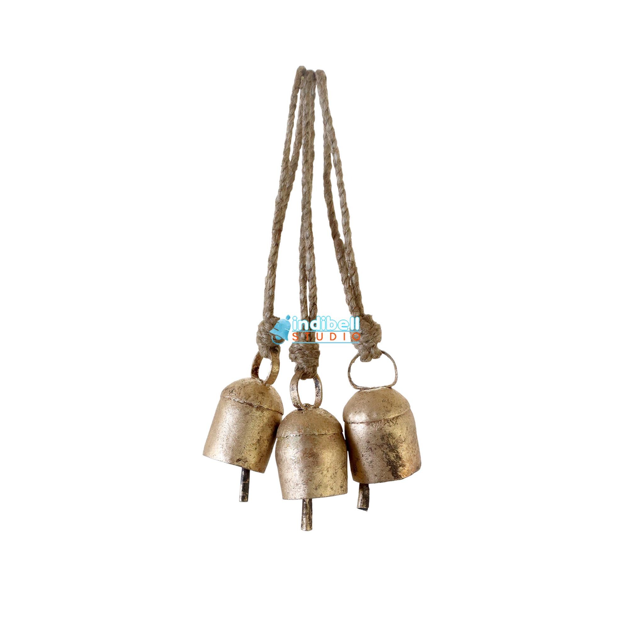 12 Rustic Brass Bells for Wind Chimes Garland DIY Decorative Craft ...