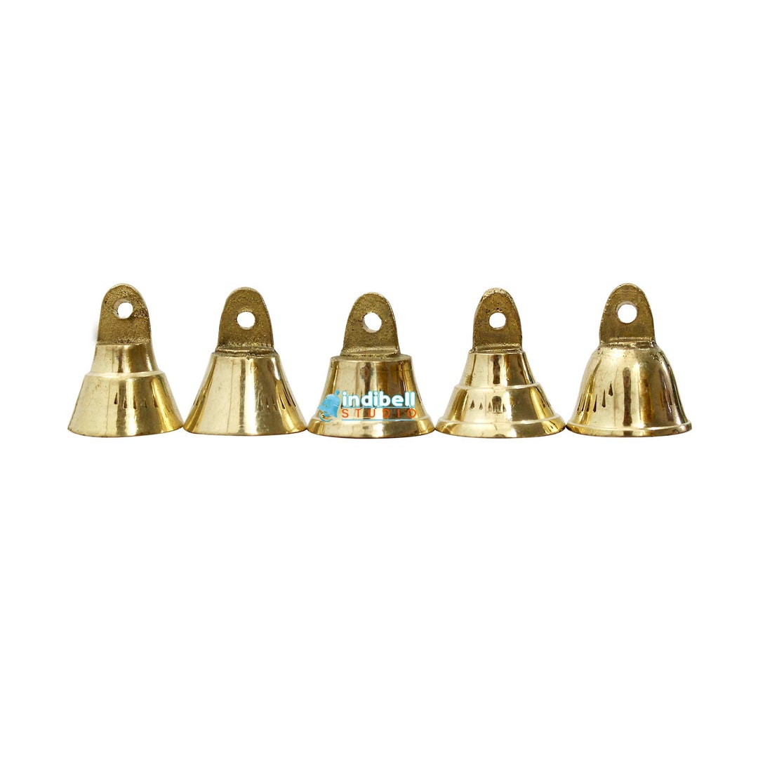 25 Small Mini Tiny Brass Bells India, Jingle Bells Charm Supplies, Wind ...