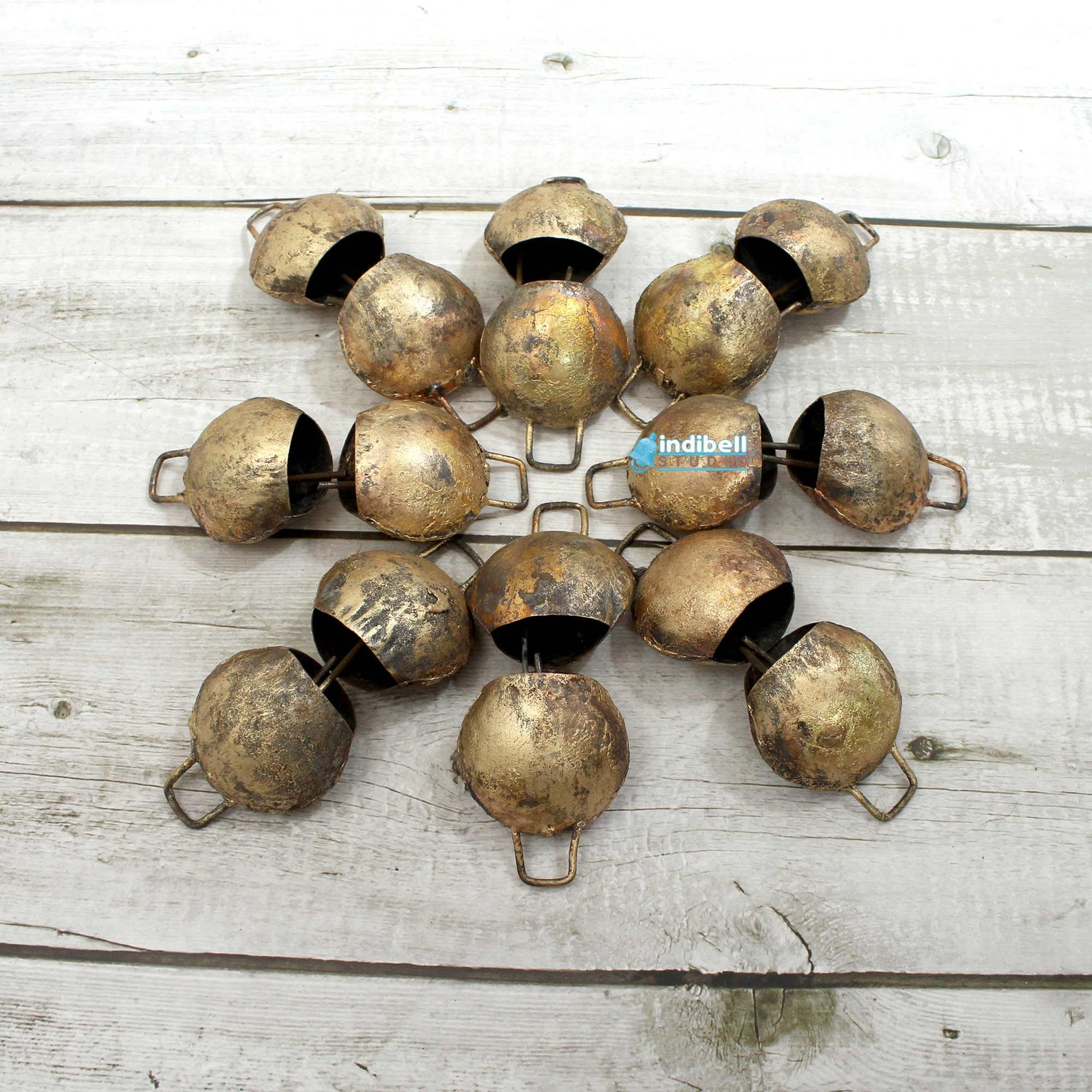 Mini Round Rustic Bells DIY Wind Chimes Door Hanger Garden - Etsy