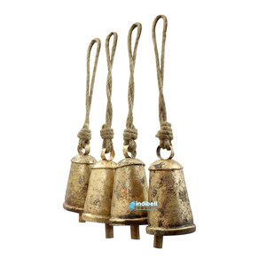 3 Large Rustic Farmhouse Tub Cow Bells, 5 Inch Iron Metal Handmade ...