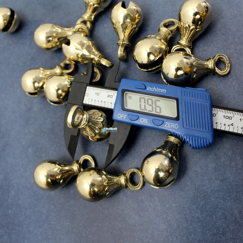 10 Brass Round Jingle Sleigh Bells Flower DIY Ornaments - Etsy