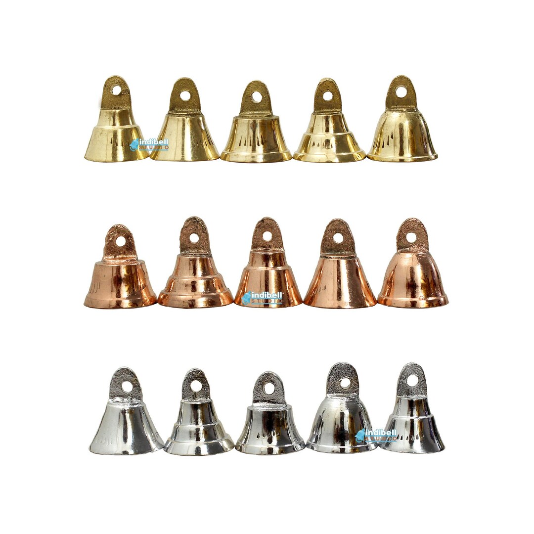 100 Craft Brass Mini Jingle Bells, Pet Cat Dog Collar Bell, Gift Bell ...