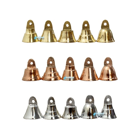 Miniature Brass Bells Bell, Brass Small Brass Hand Bell: Single Ring