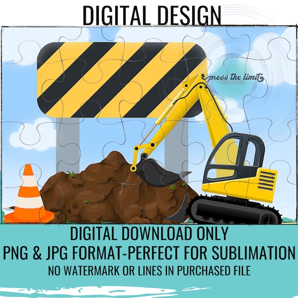 Sublimation Construction Puzzle - Etsy