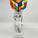 Rubix Cube Display | Atlas Greek Mythology Statue - Etsy