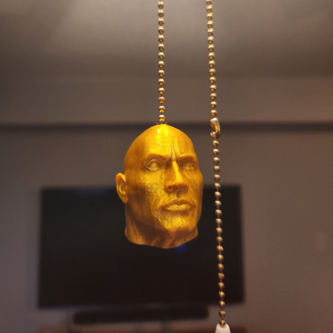 The Rock Ceiling Fan Pull Chain Knob | Dwayne "the Rock" Johnson - Etsy
