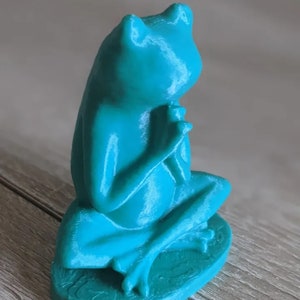 Praying Frog Statue | Desk or Home Ornament Decoration - Etsy