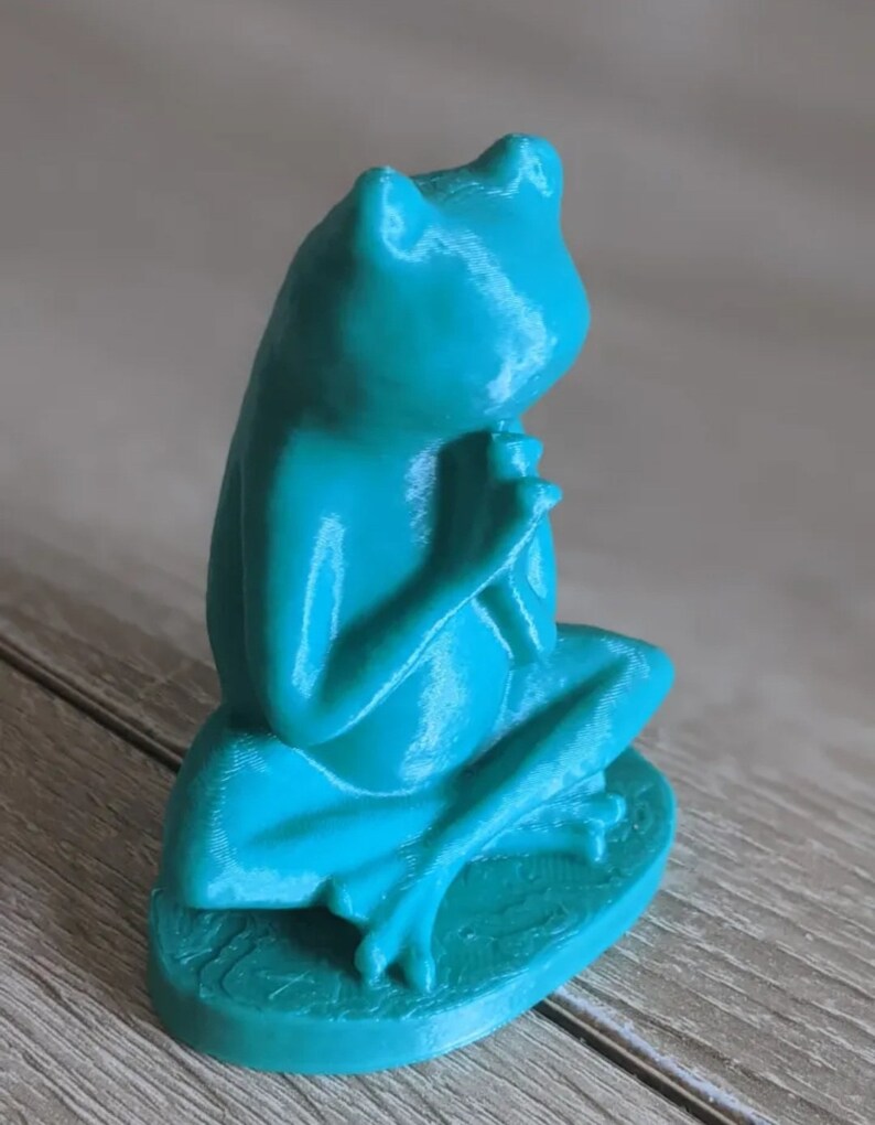 Praying Frog Statue Desk or Home Ornament Decoration - Etsy