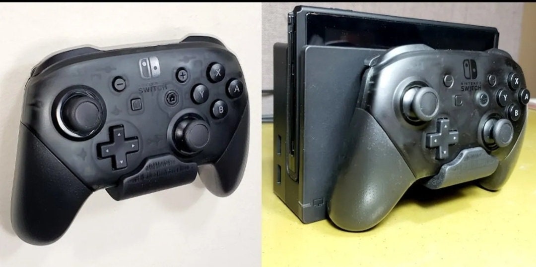Nintendo Switch Pro Controller Mount - Mounts on Wall or Switch Dock! - Etsy