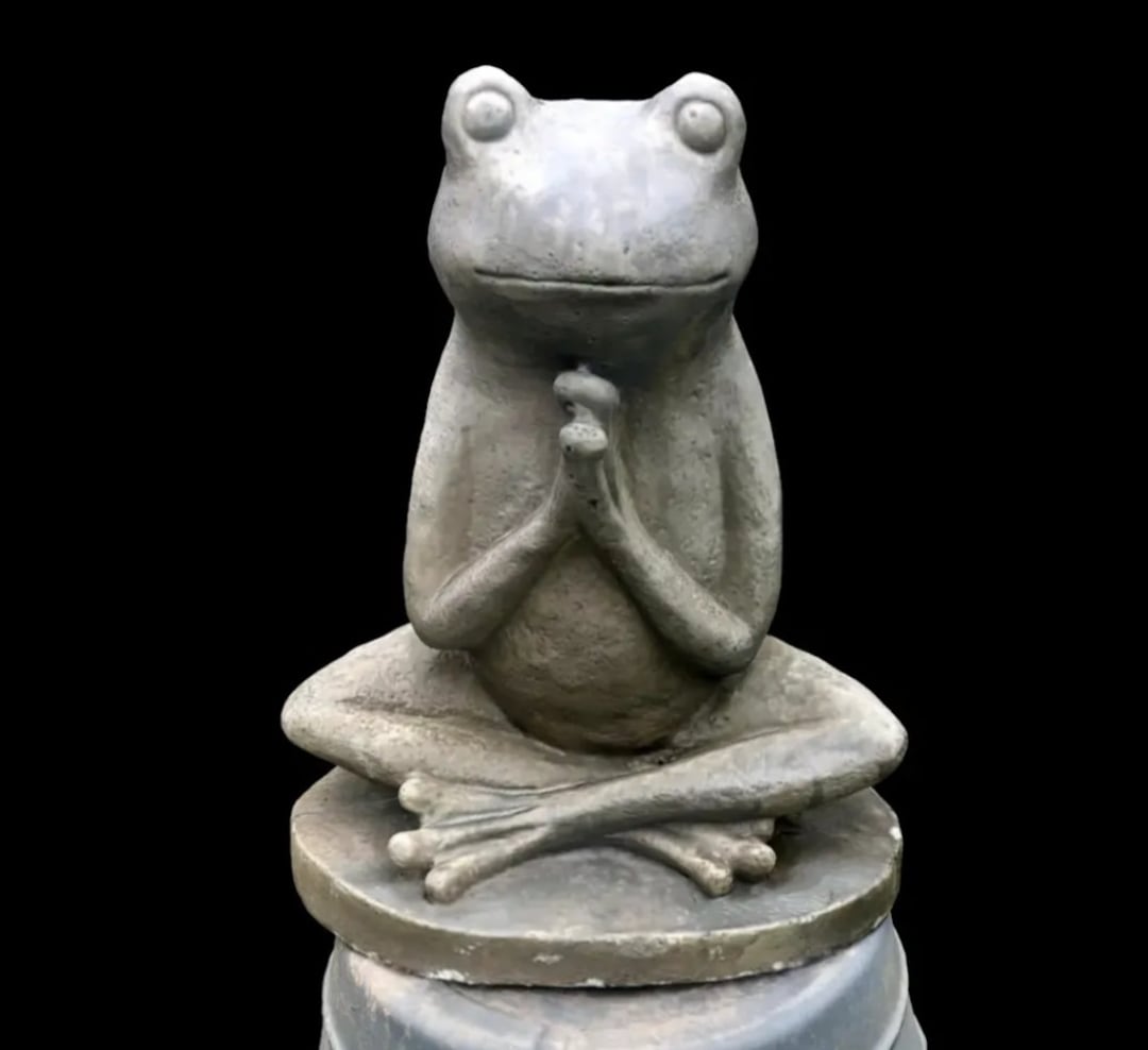 Praying Frog Statue Desk or Home Ornament Decoration - Etsy