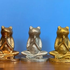Praying Frog Statue Desk or Home Ornament Decoration - Etsy