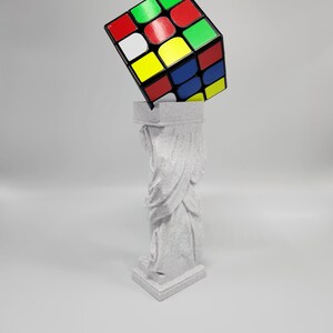 Rubix Cube Display | Atlas Greek Mythology Statue - Etsy