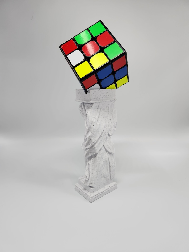 Rubix Cube Display | Atlas Greek Mythology Statue - Etsy