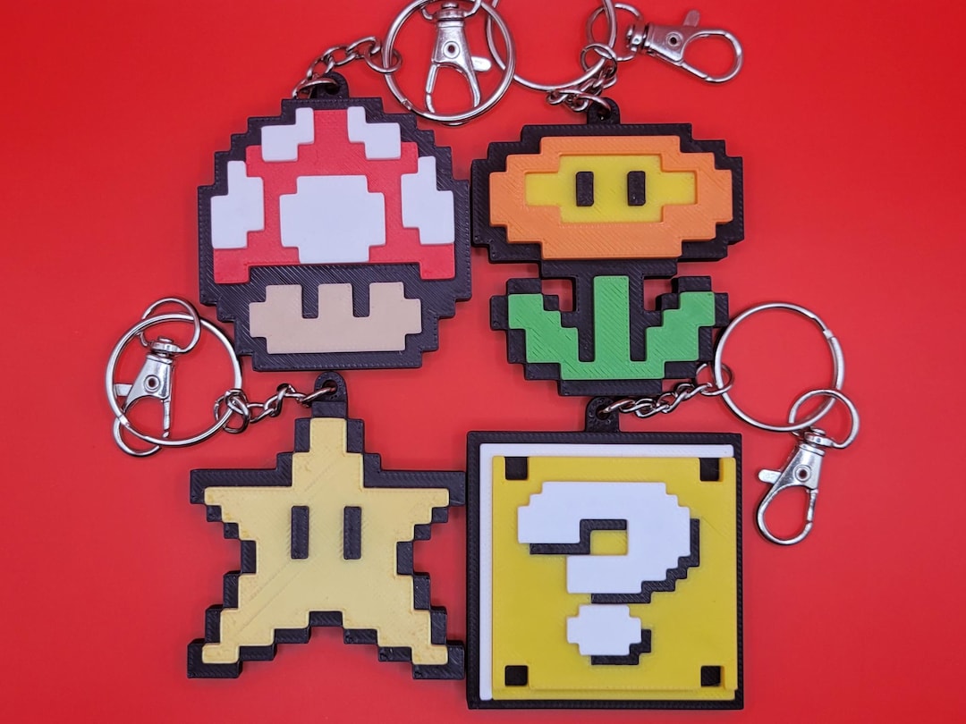 Retro Video Game Keychains - Etsy