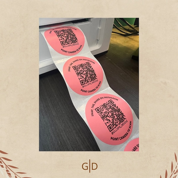 Qr Code Business Card Stickers - Etsy