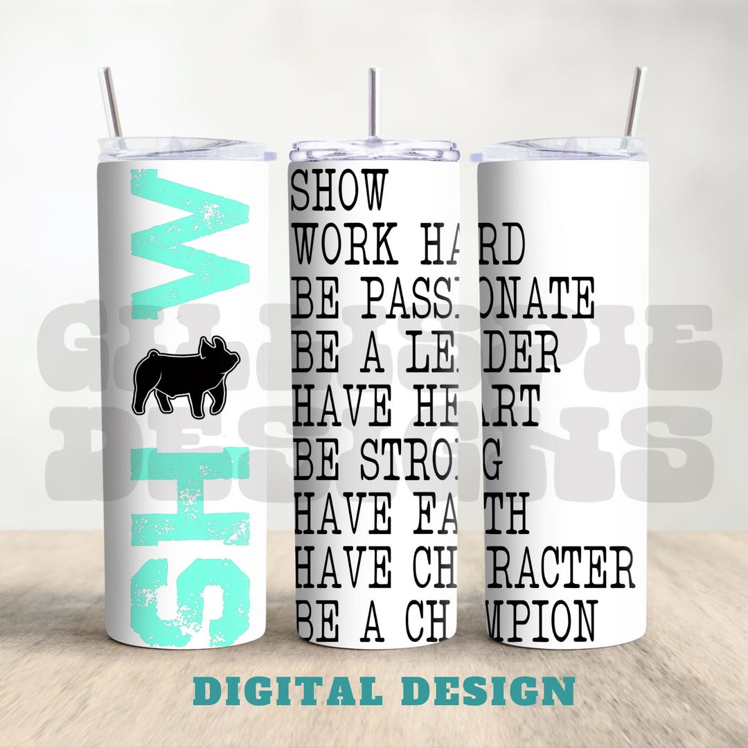 Show Life Pig, Show Pig Design, Show Pig, Pig, Digital Design - Etsy