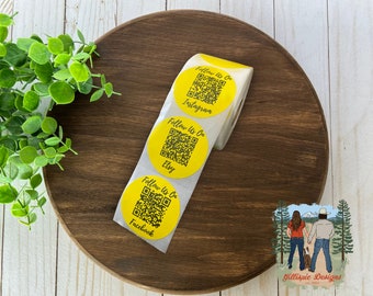 Qr Code Stickers 100 - Etsy
