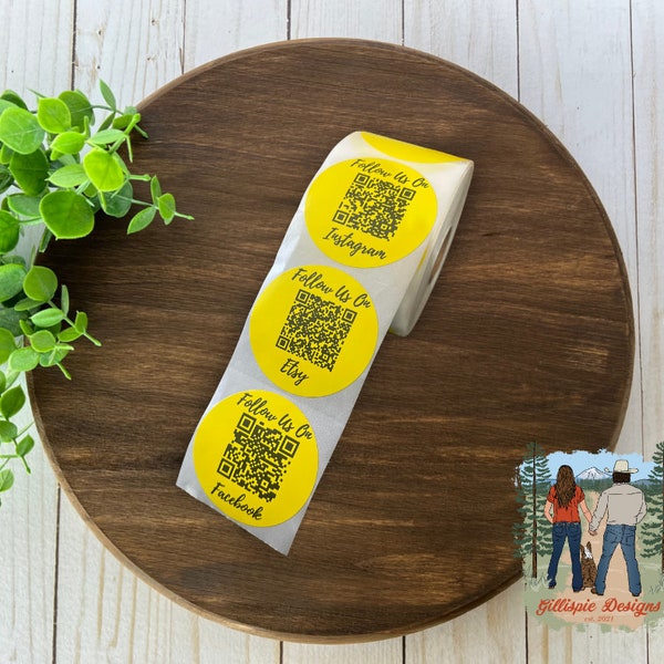 Qr Code Waterproof Sticker - Etsy